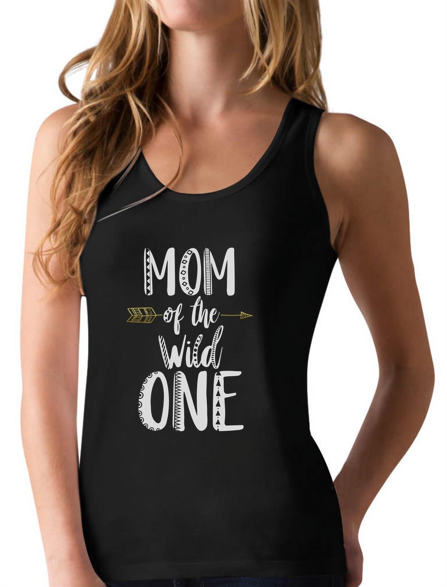 Tstars Womens Mom of the Wild One Funny Humor 1st Birthday Gift ...
