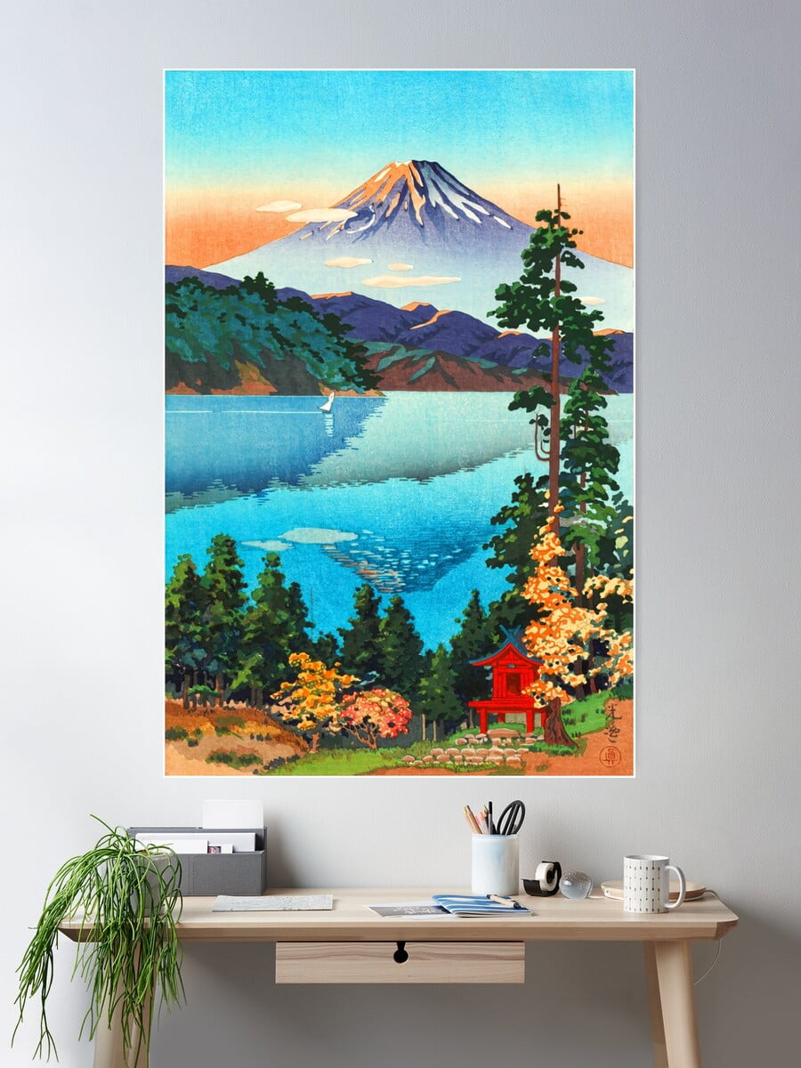 Tsuchiya Koitsu - Lake Ashi In The Hakone Hills Poster Wall Art, Modern ...