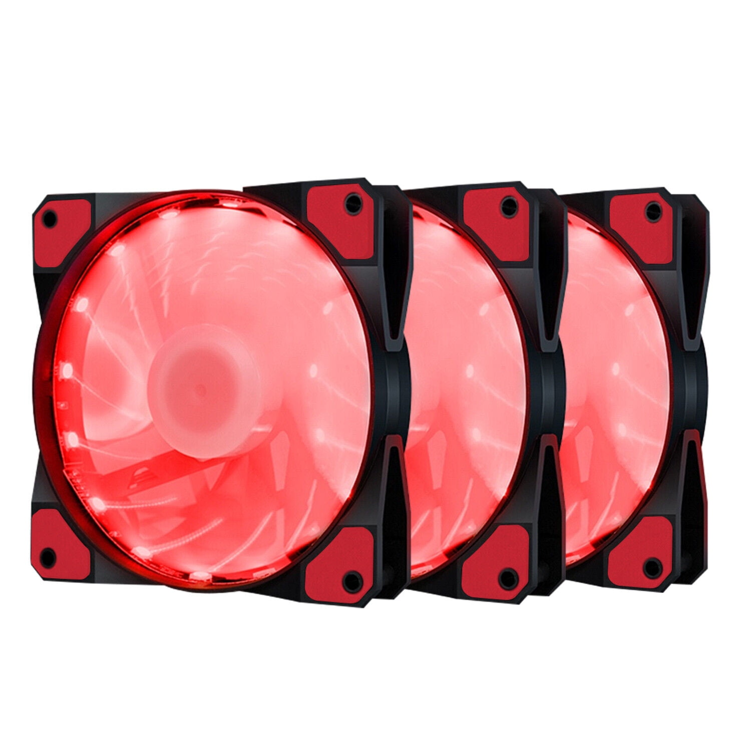 Tsuinz 3 Packs Computer Case Fans PC Cooling Fan RGB LED Quiet 120mm DC ...