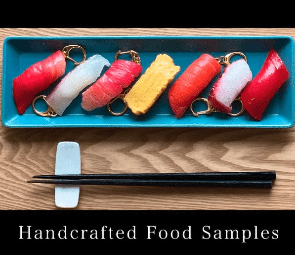 Tsukasa Sample Food Samples 7 Types Sushi Key Chains Kawasaki City ...