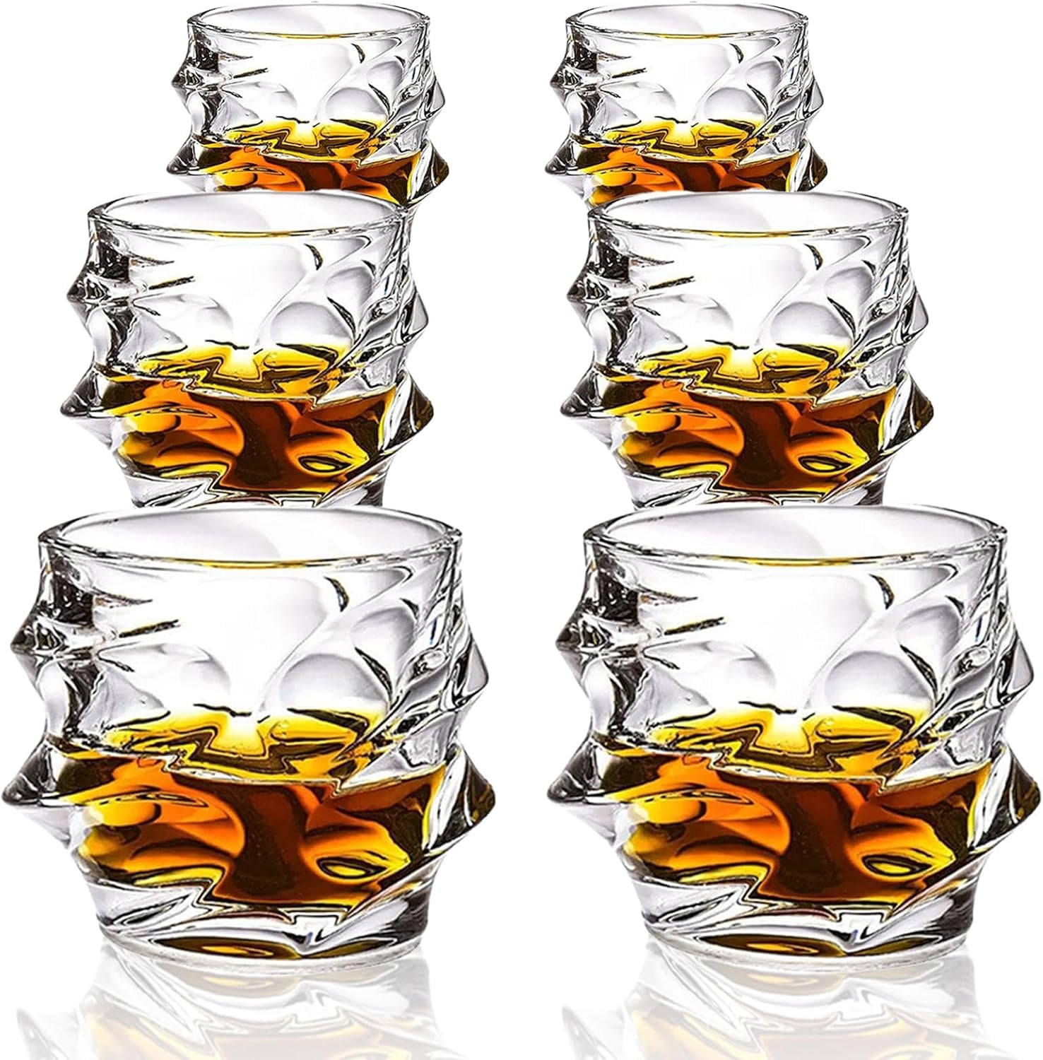 Tsuki Whiskey Glasses, Storm Japanese Crystal Whisky Glass Set, Tsuki Whiskey Set, Gifts for ...