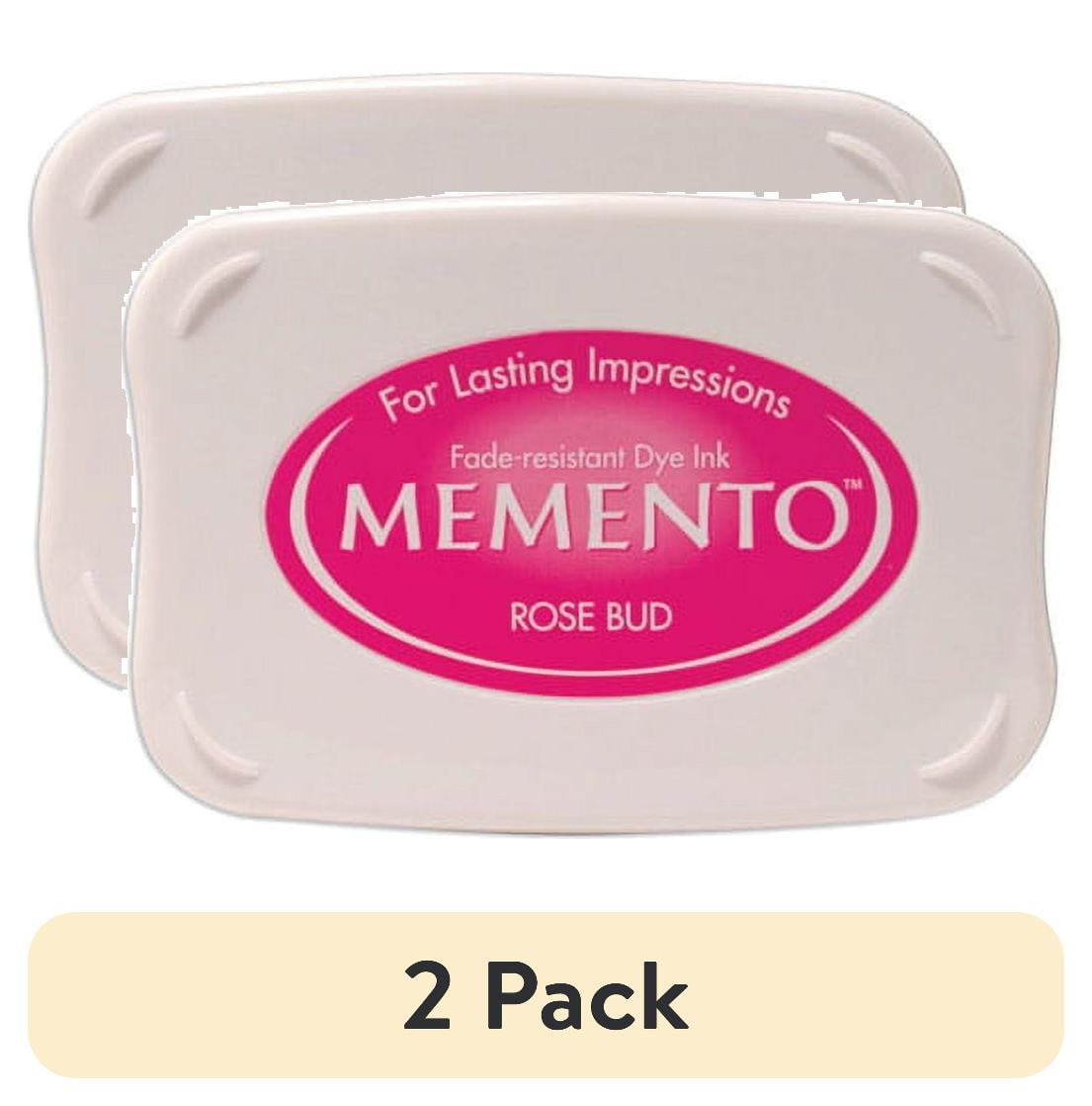 (2 pack) Tsukineko Memento Water-Based Ink Pad for Stamping - Rose Bud ...