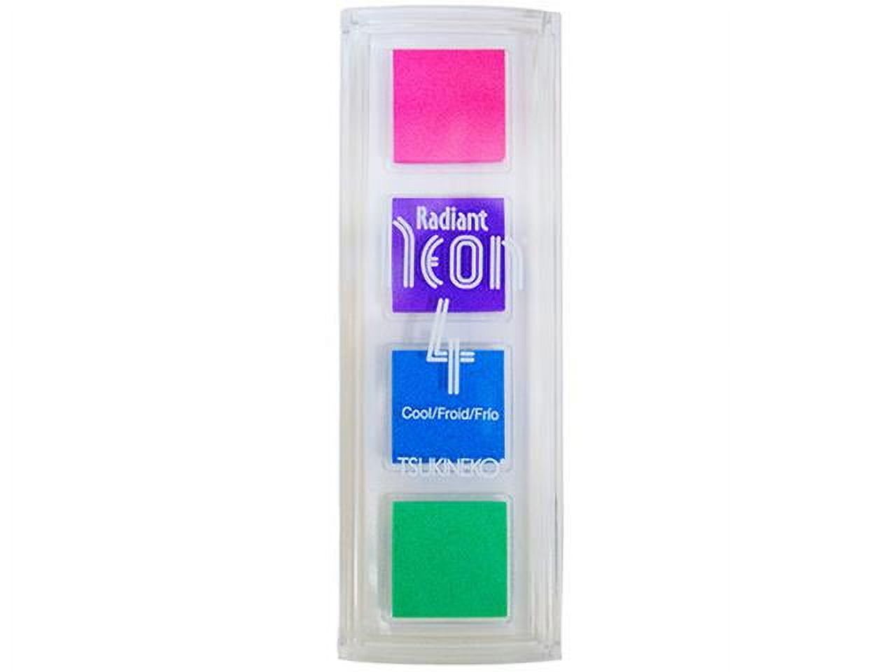 Tsukineko Radiant Neon Pigment Ink Pad Quad Cool - Walmart.com