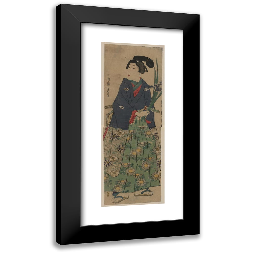 Tsukioka Yoshitoshi 11x24 Black Modern Framed Museum Art Print Titled ...