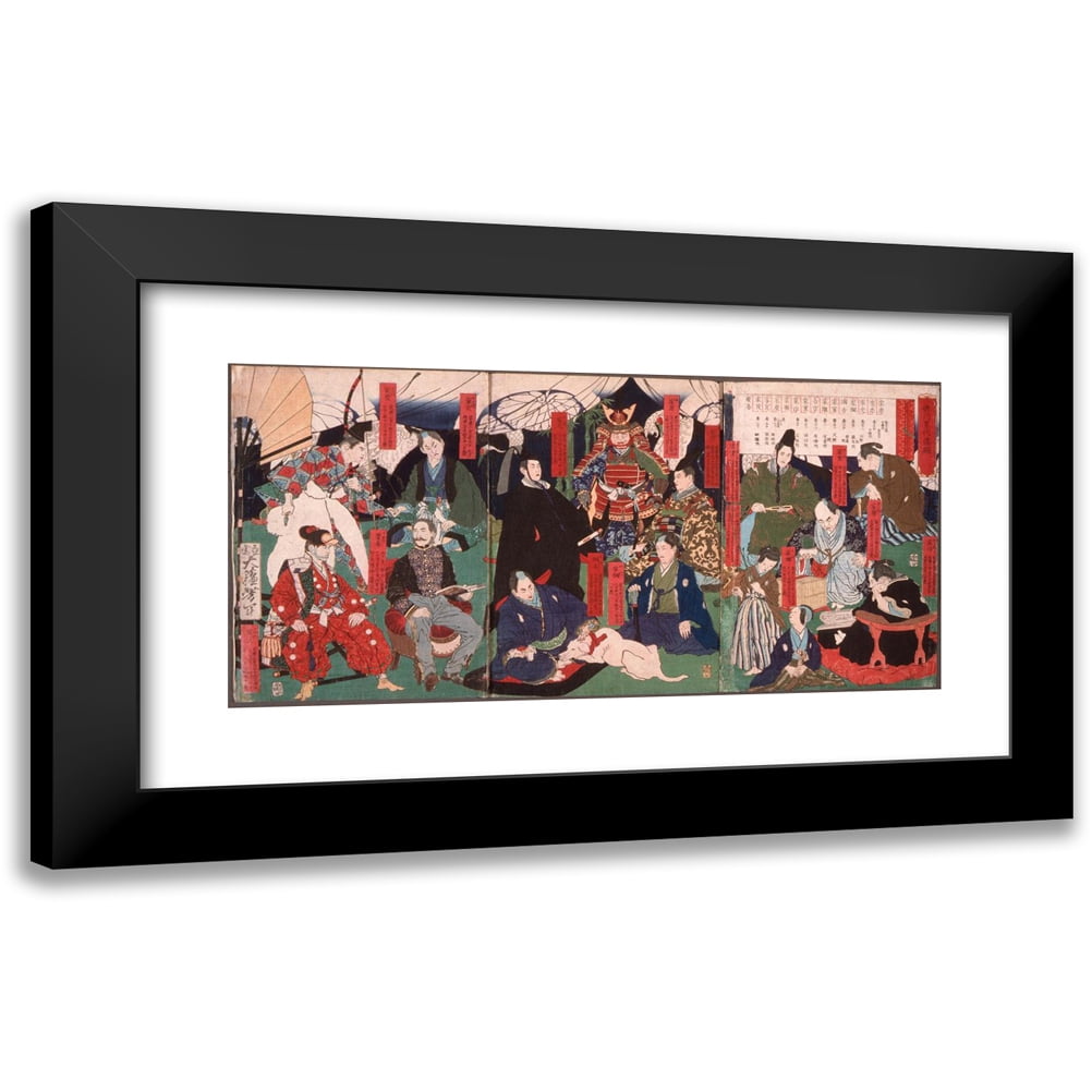 Tsukioka Yoshitoshi 18x11 Black Modern Framed Museum Art Print Titled - Portraits of the ...