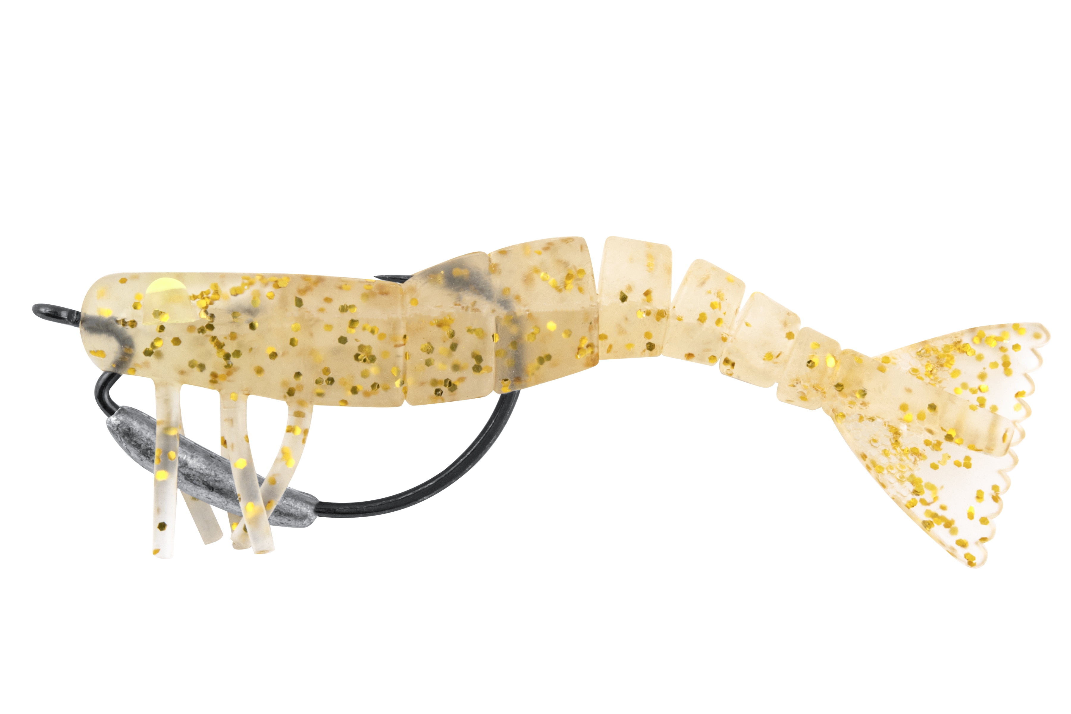 Tsunami Tough Tail Shrimp Soft Bait – 3'' Glitter & Glow - Walmart.com