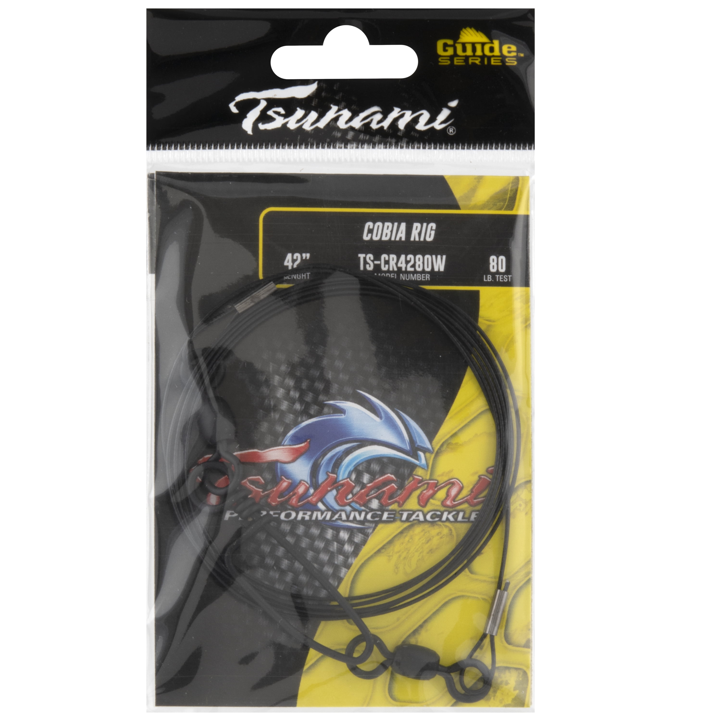 Tsunami 42 Inch Cobia Rig Fishing Lures with 80lb Wire and 8/0 Hook ...