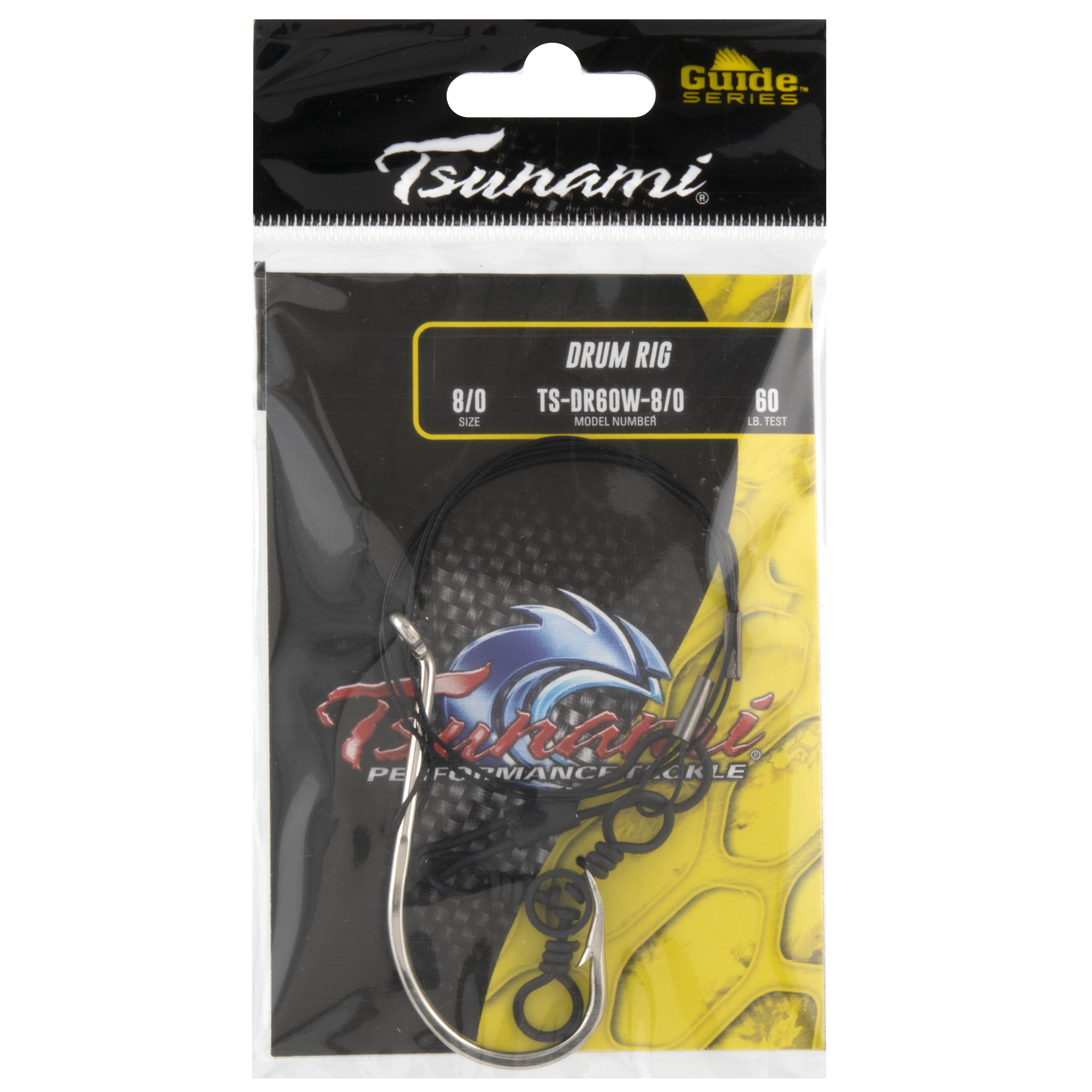 Tsunami Drum Rig - J Style Hook - Fishing Terminal Tackle - Walmart.com