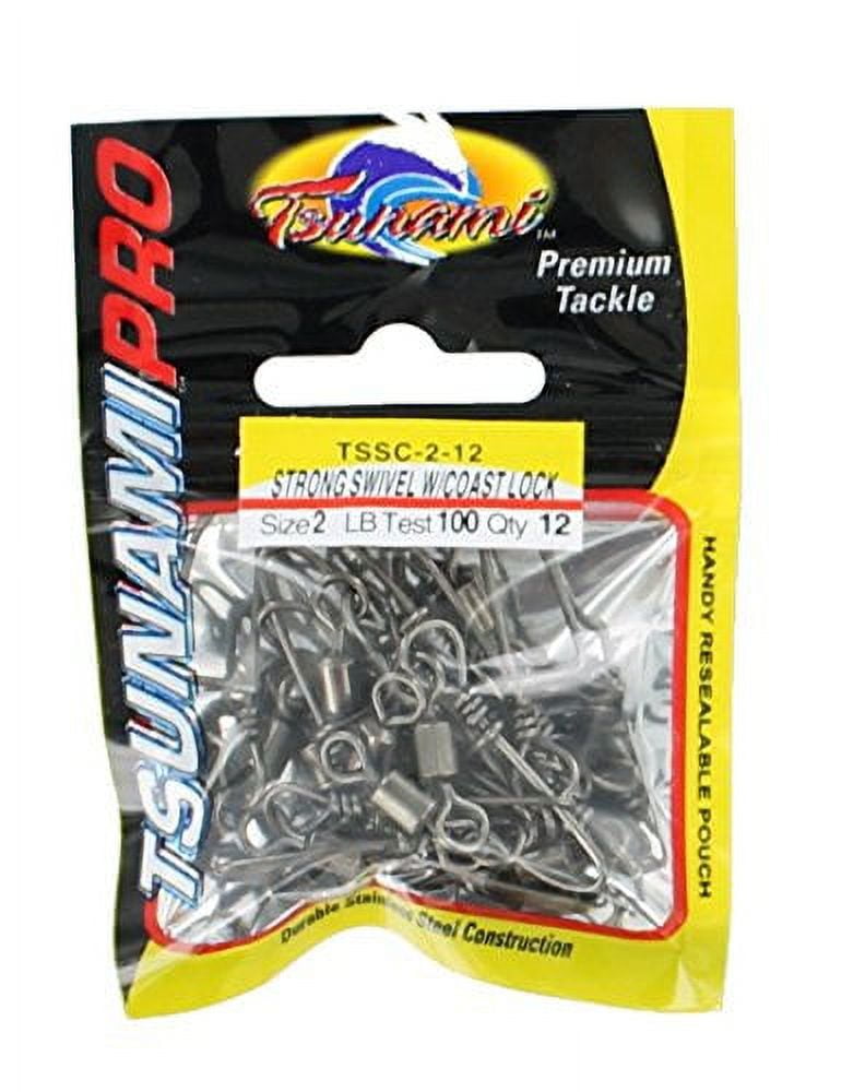 Tsunami Pro Strong Power Snap Swivel with Coast Lock TSSC-2-12 ...