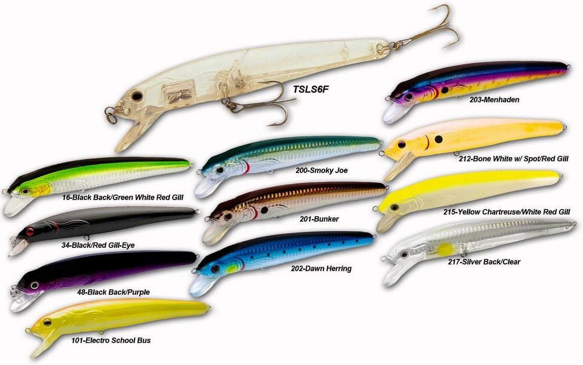 Tsunami Floating Long Stick Lure, 6", Bunker - Walmart.com
