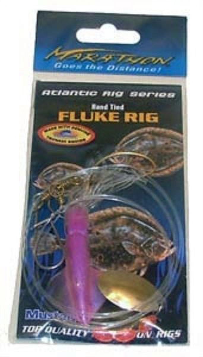 Tsunami Fluke Spinner Rig w/ Holographic Squid 6" 4/0 Pink - Walmart.com