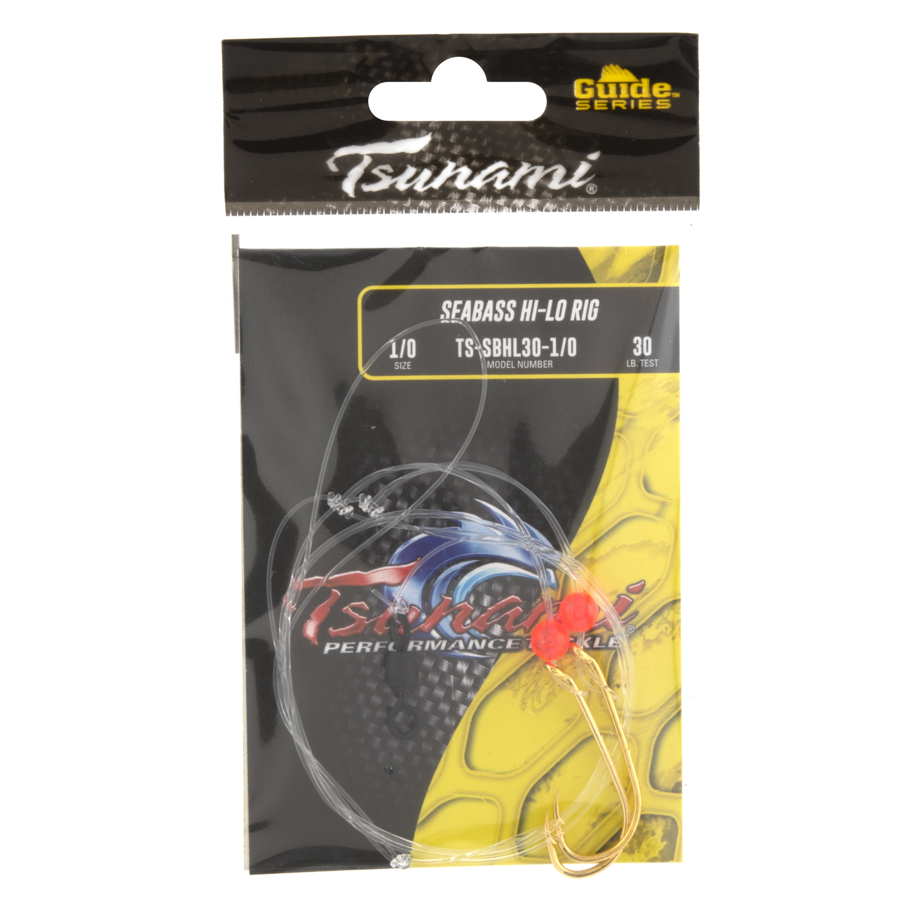 Tsunami Guide Series Hi-Lo Rig Fishing Lure with Beads – 30 lb Leader ...