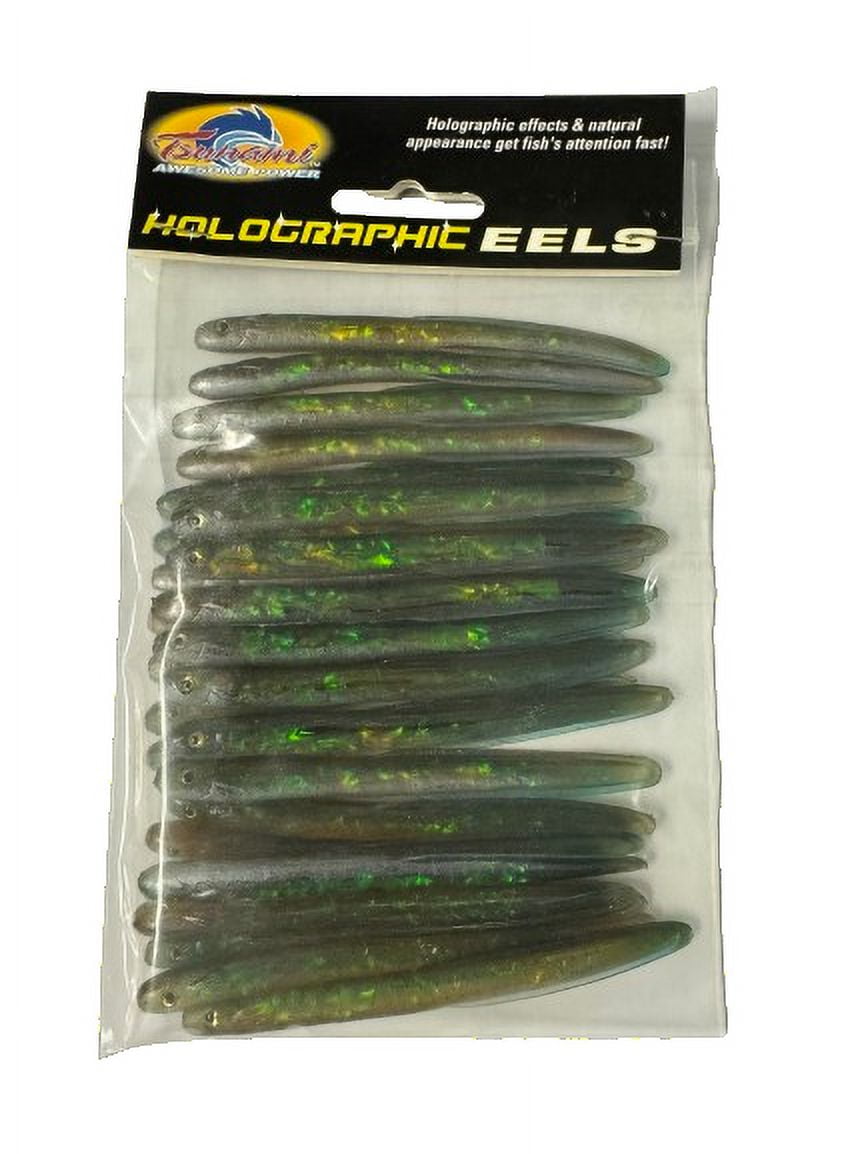 Tsunami HE4-25-8 Super Realistic Holographic Eel - 4" (25 Pack) Blue ...