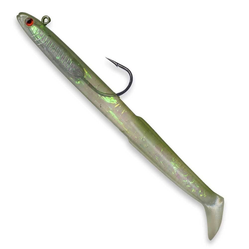 Tsunami HWE8-2-6 Holographic Weighted Sand Eel Lure, 8", 2pk, Olive Back - Walmart.com