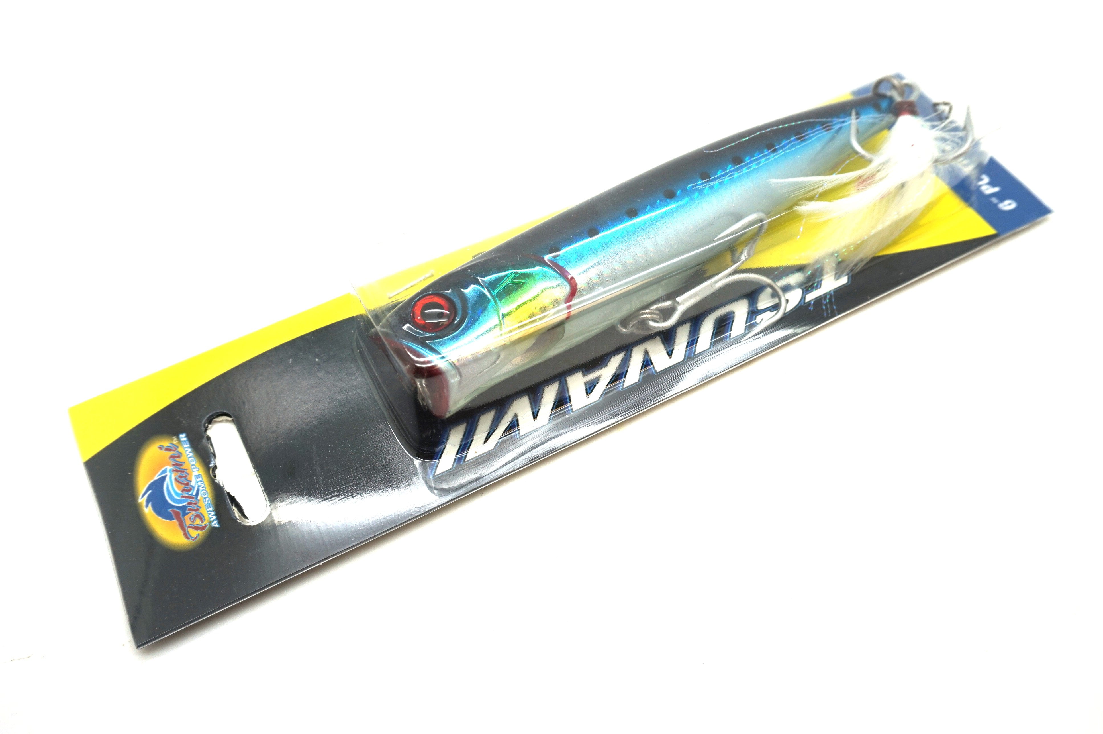 Tsunami Ported Pencil Popper 6" GT Striper Surf Lure TSP6PF-202 Sardine ...