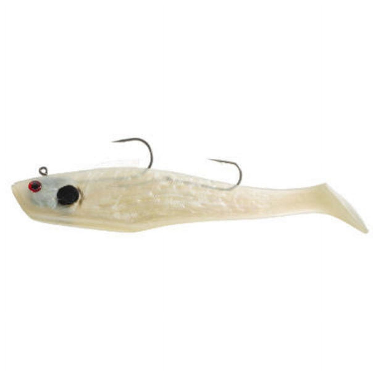 Tsunami Pro Swim Shad Holographic Double Hook Swim Bait SS9DH Pearl ...