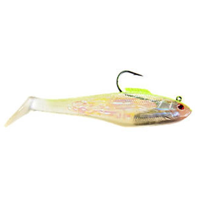 Tsunami Pro Swim Shad Holographic Swim Bait 5" SS5 Limetreuse - Walmart.com