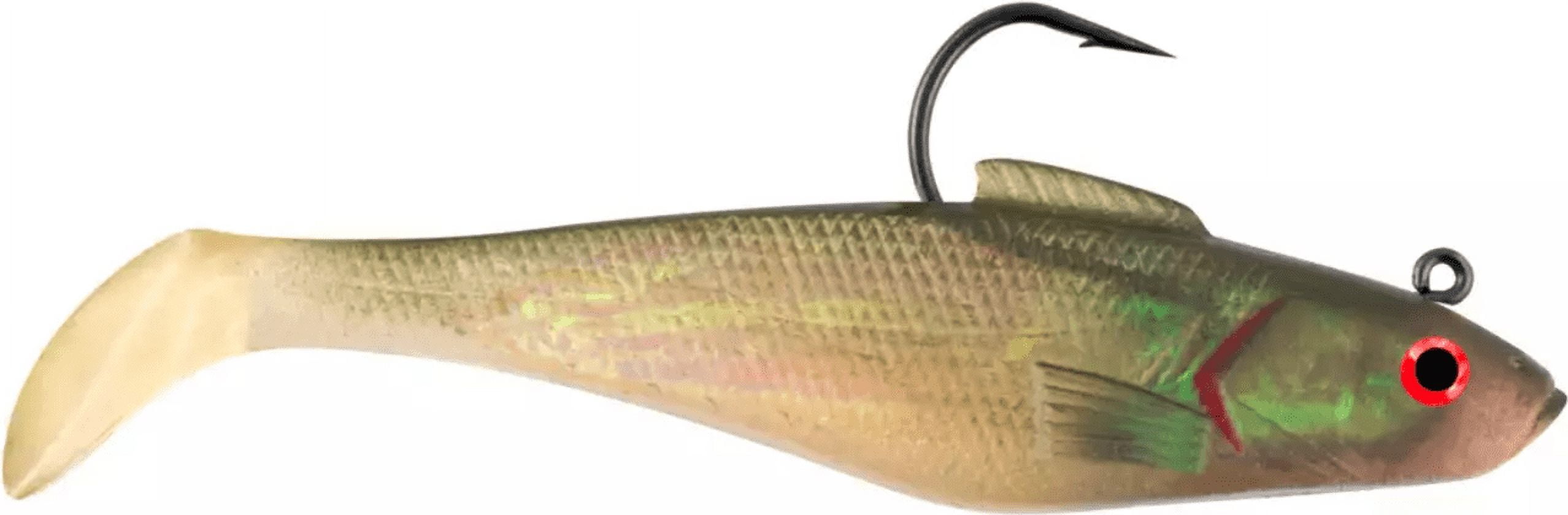 Tsunami Pro Swim Shad Holographic Swim Bait 5" SS5 Olive Back/Clear ...