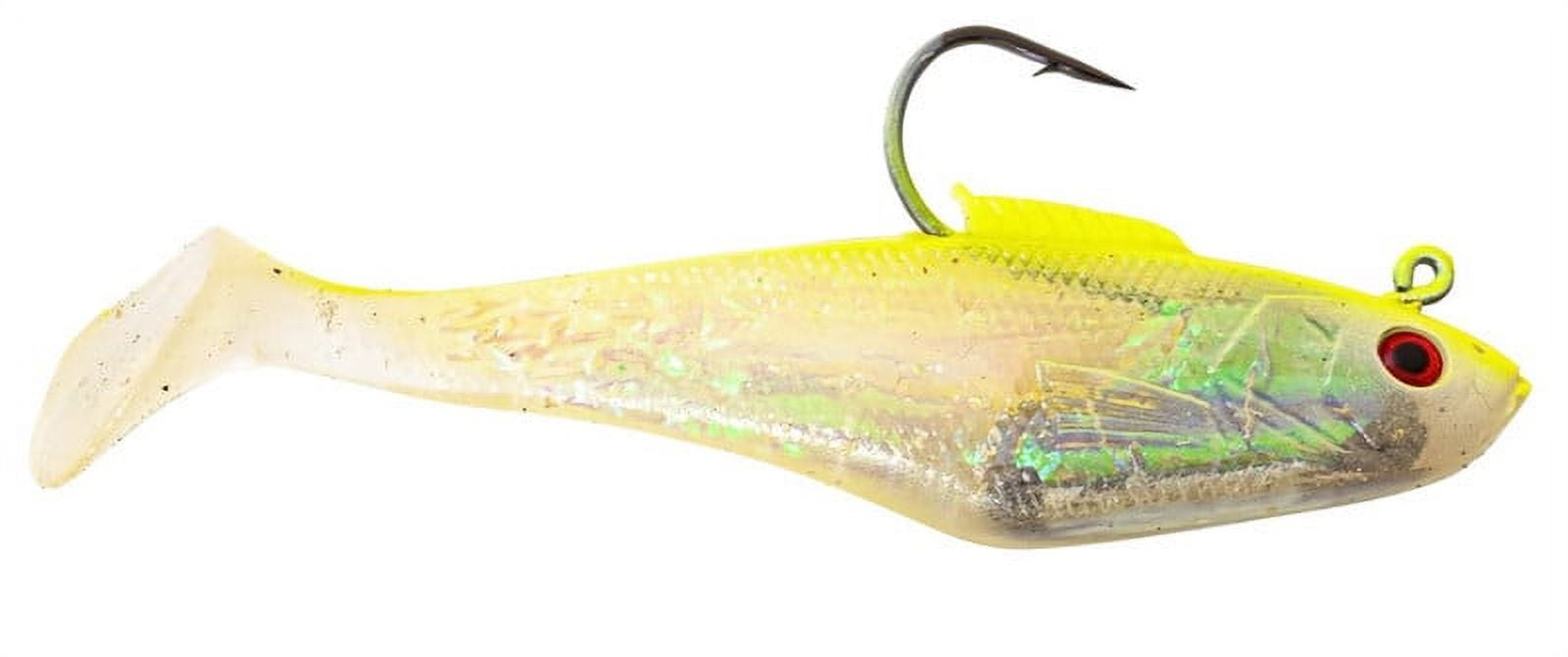 Tsunami Pro Swim Shad Holographic Swim Bait, 6", 2oz, 3pk, Limetreuse ...