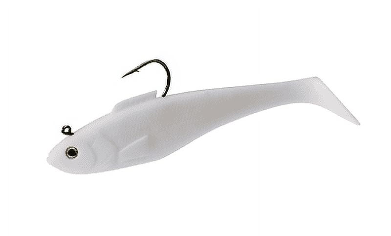 Tsunami Pro Swim Shad Holographic Swim Bait 6" SS6 Opaque White ...