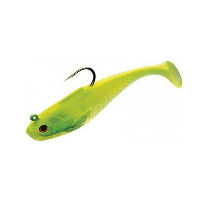 Tsunami Pro Swim Shad Holographic Swim Bait 9" SS9 Limetreuse - Walmart.com