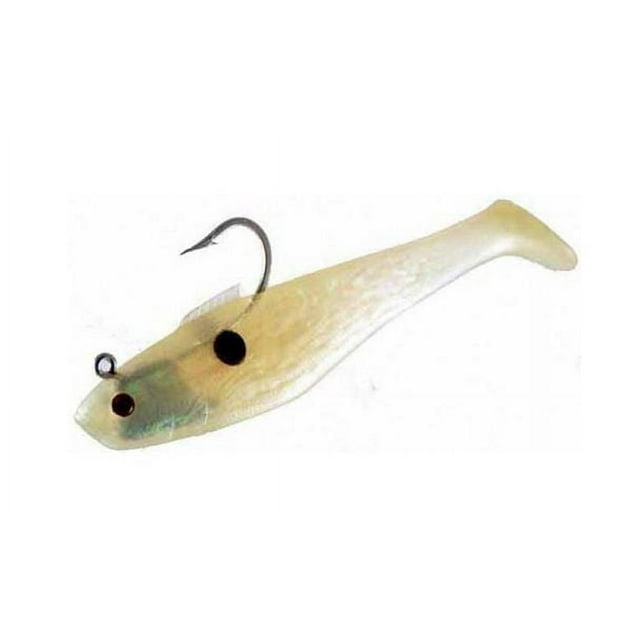 Tsunami Pro Swim Shad Holographic Swim Bait 9" SS9 Pearl/Spot - Walmart.com