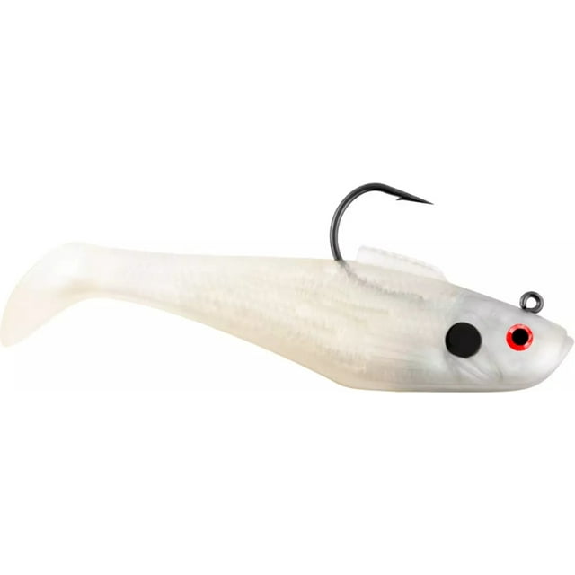 Tsunami Rigged Shad 6'' Pearl / Spot - Walmart.com