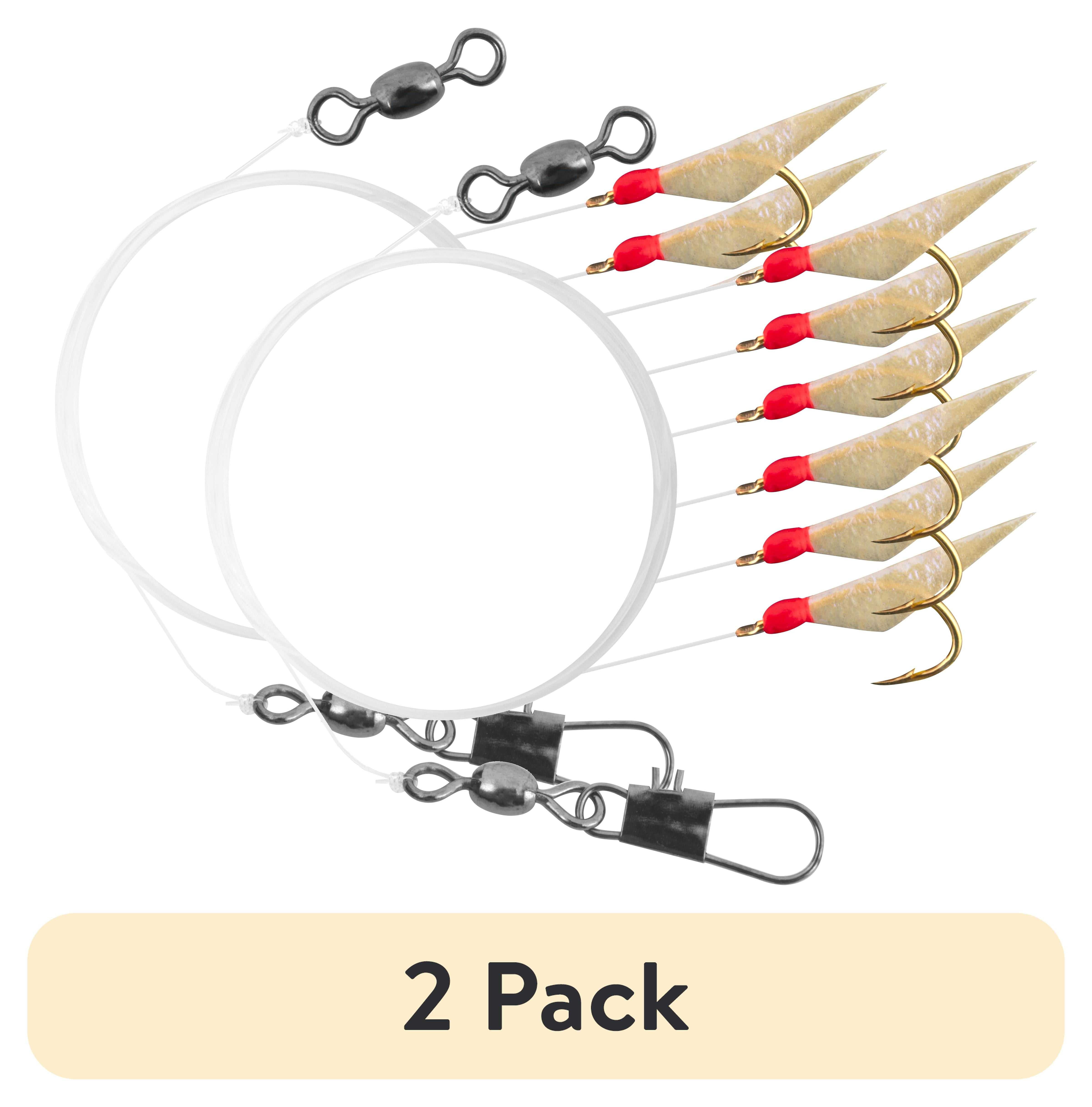 (2 pack) Tsunami Sabiki Rig- Iridescent Red Head, TS-HAR-6 - Walmart.com