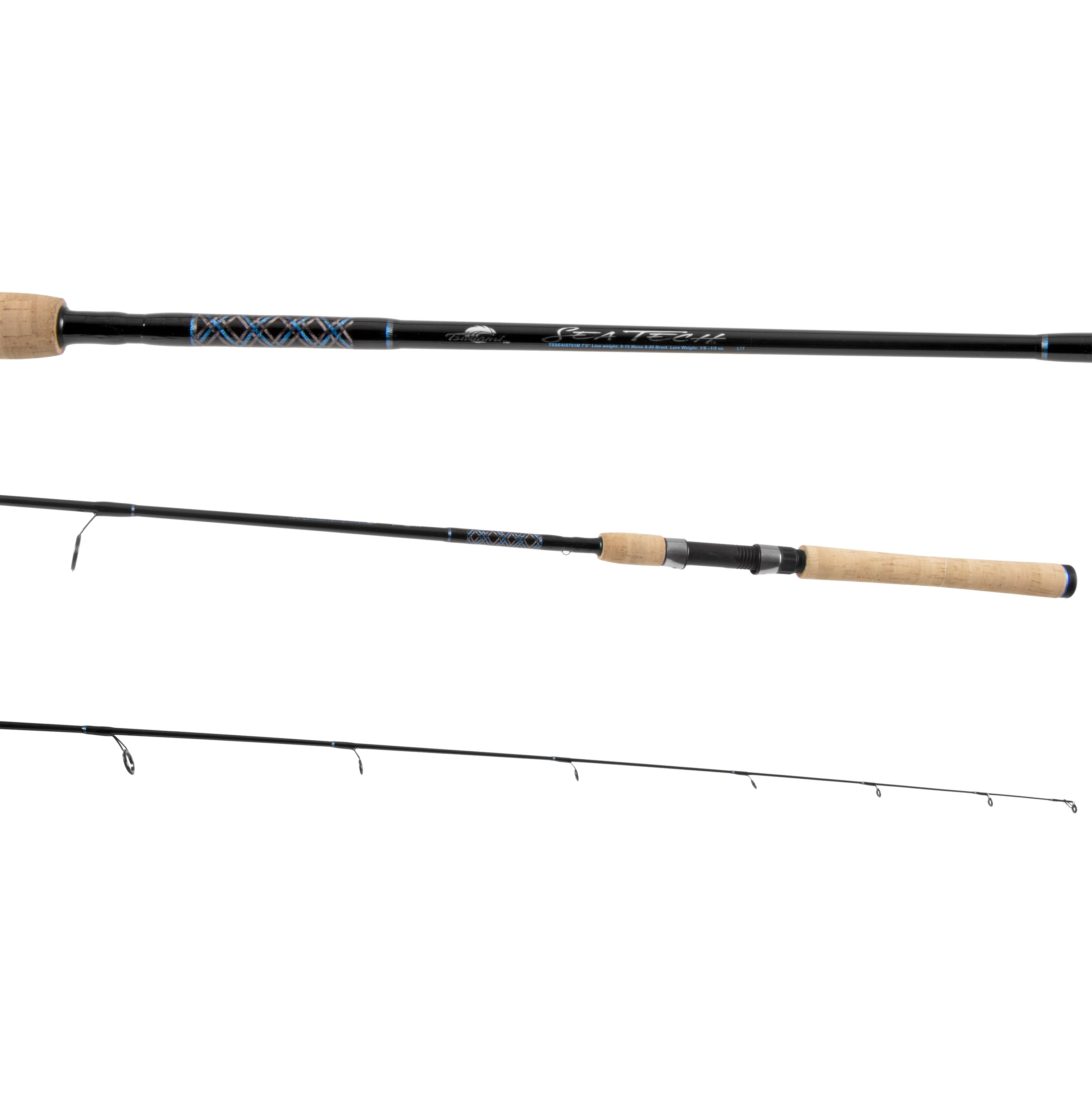 Tsunami Sea Tech Spinning Rod - Lightweight Composite Design - Walmart.com