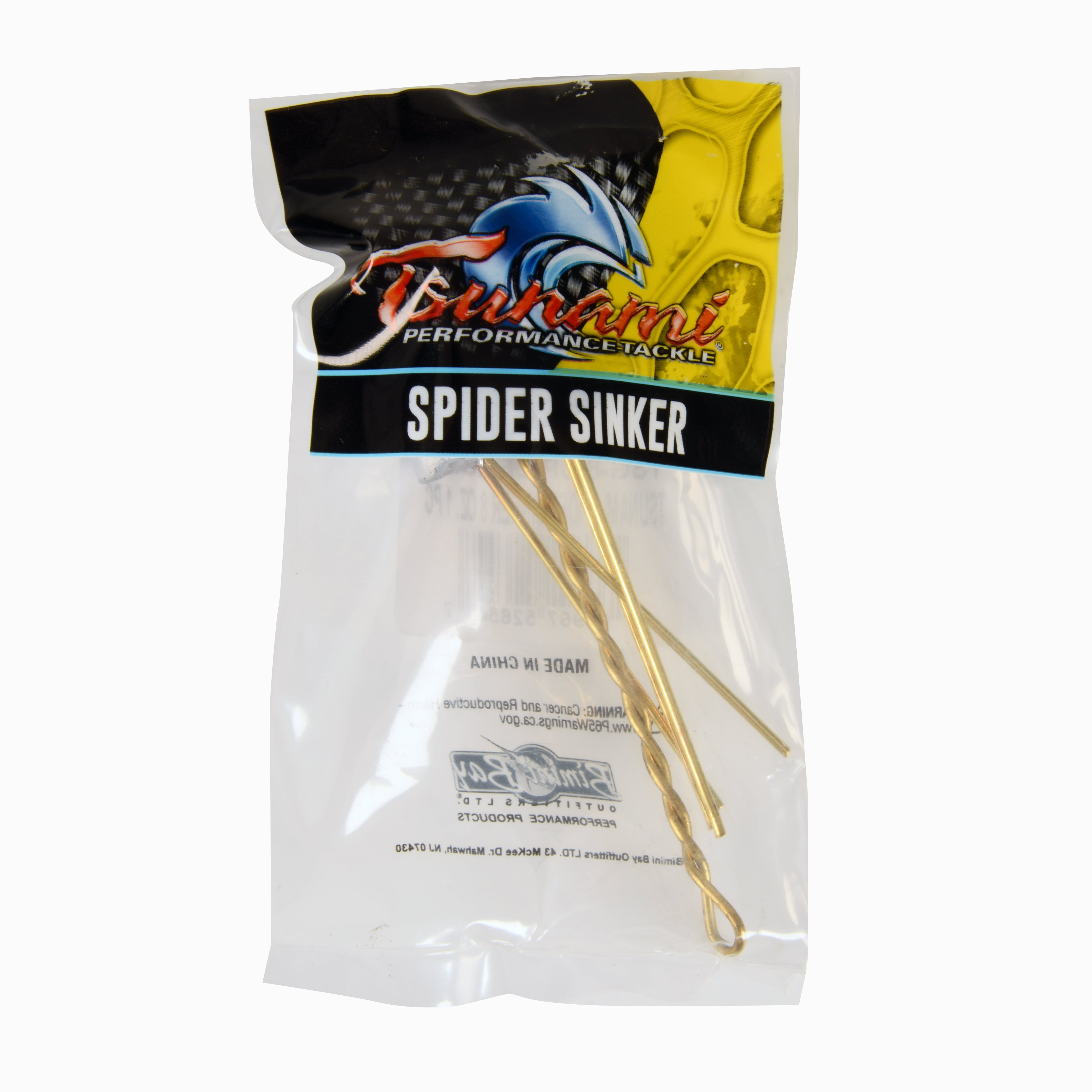 Tsunami Spider Sinker 8 oz Unique Bottom Grabbing Design Fishing Lures ...