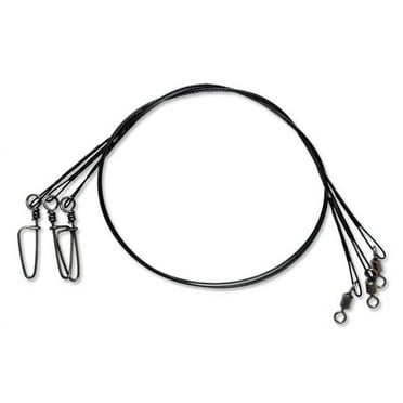 Mustad Nylon Coated Stainless Steel Leaders, Black - Walmart.com