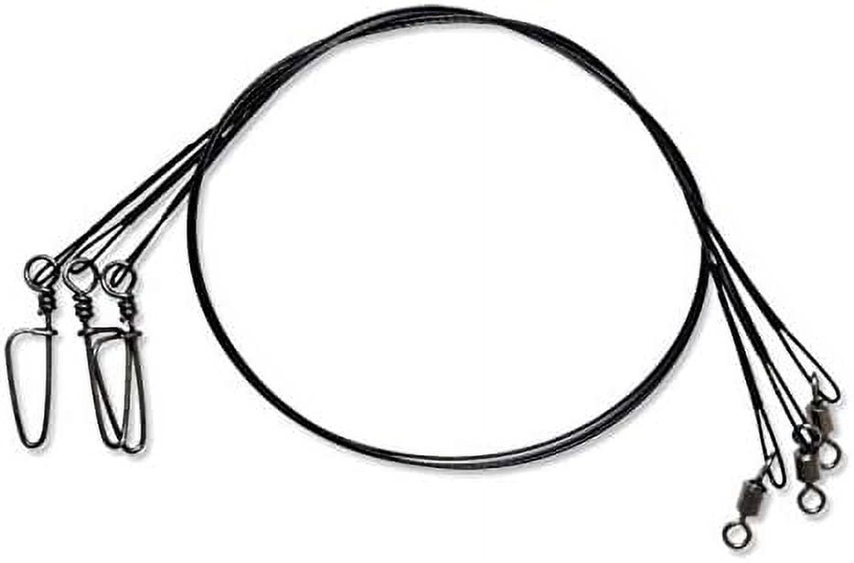 Tsunami Stainless Black Coated Steel Wire Leader, 3pk, 24", 45lb, TSWLB ...
