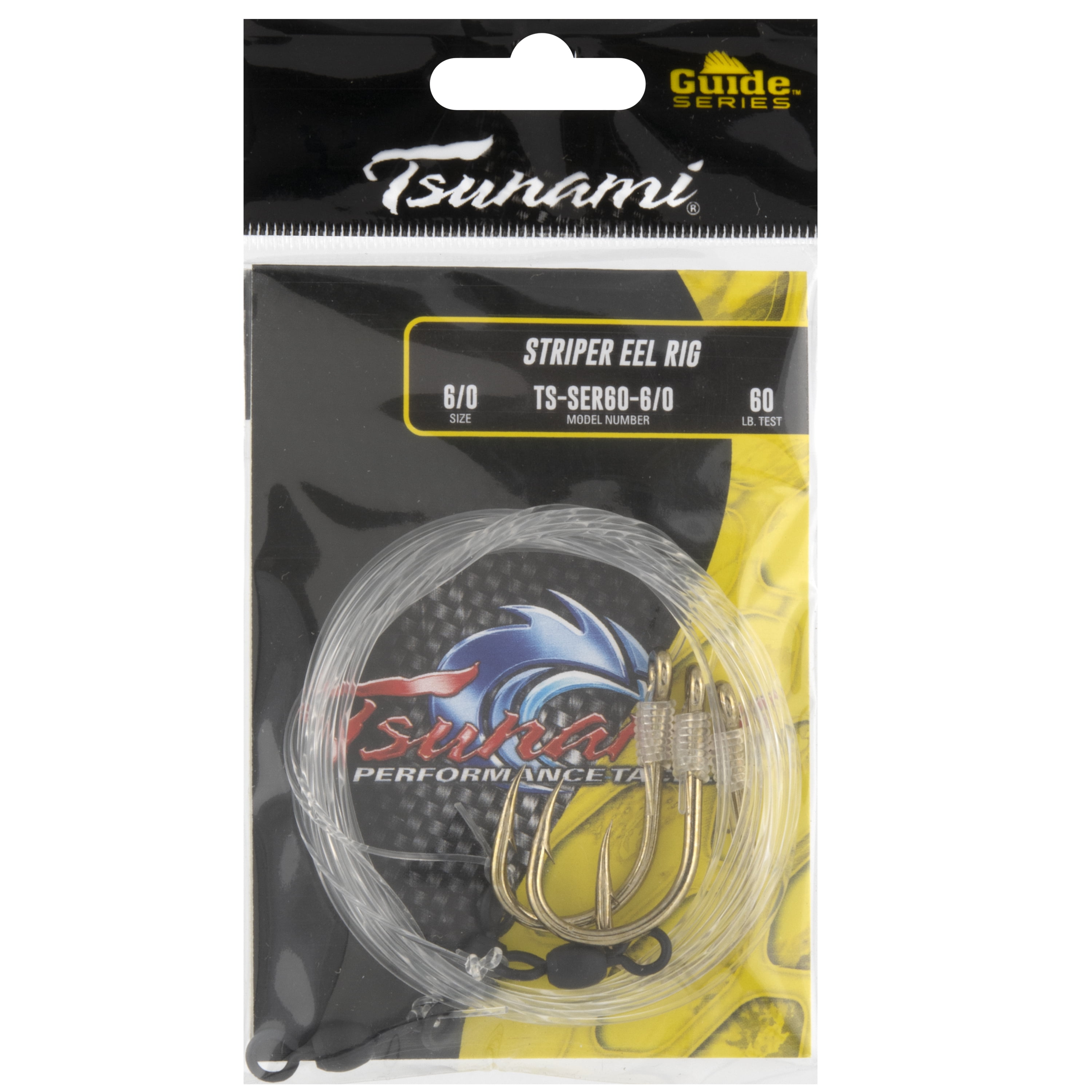 Tsunami Striper Eel Rig- 6/0- 60lb - Walmart.com