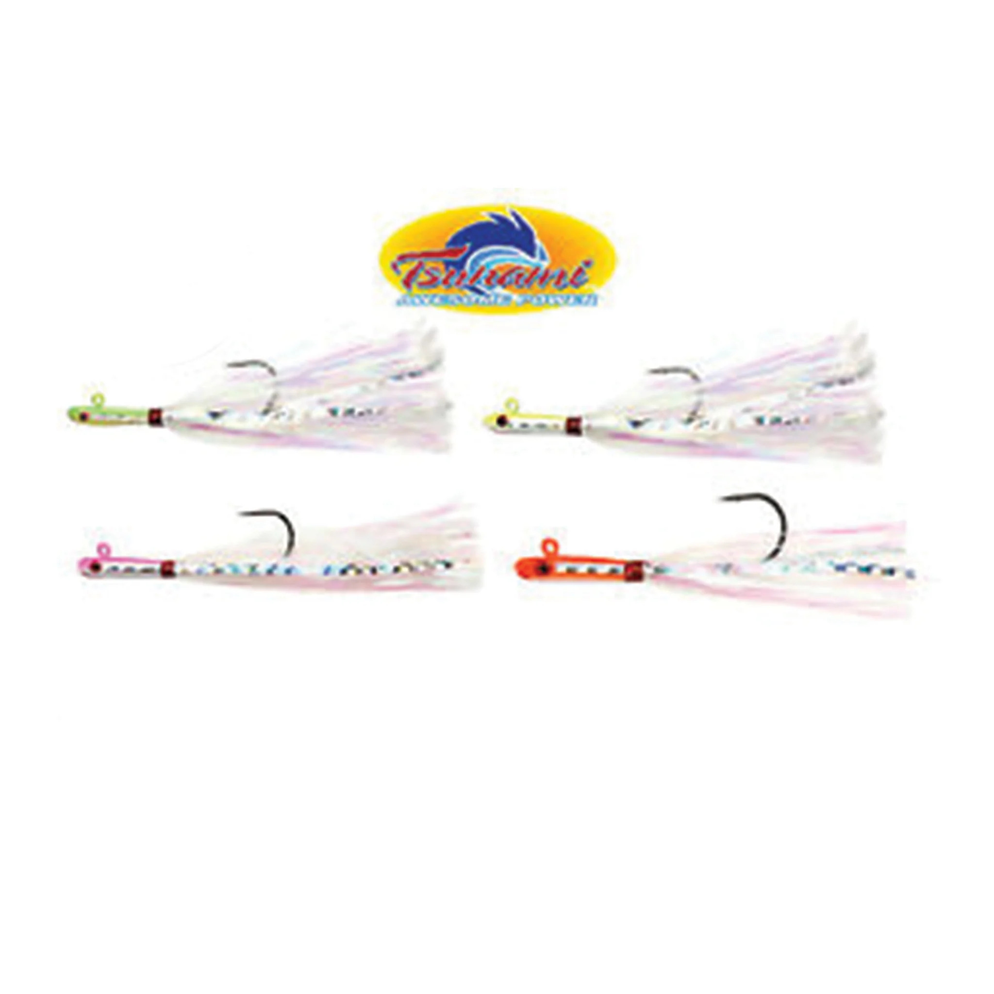 Tsunami TSGM38-CWH Glass Minnow Lure, 3", 3/8oz, Chartreuse/White ...