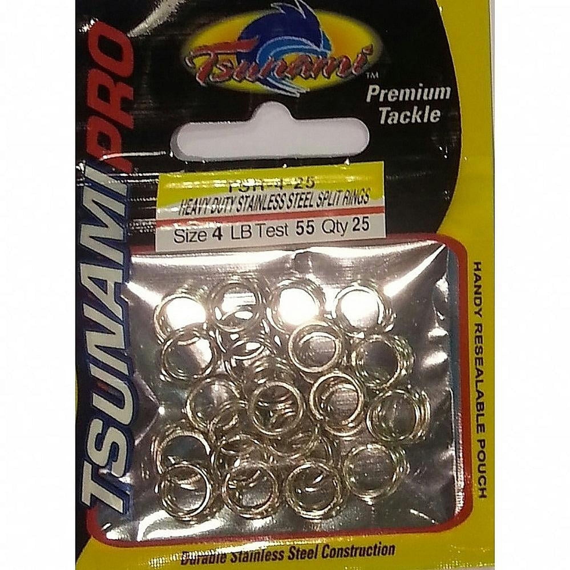 Tsunami TSR-9-10 Heavy Duty Stainless Steel Split Rings, Size 9, 10pk ...