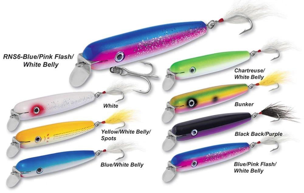Tsunami Timber Wood Metal Lip White Striper Lure 6" Round Nose Swimmer ...