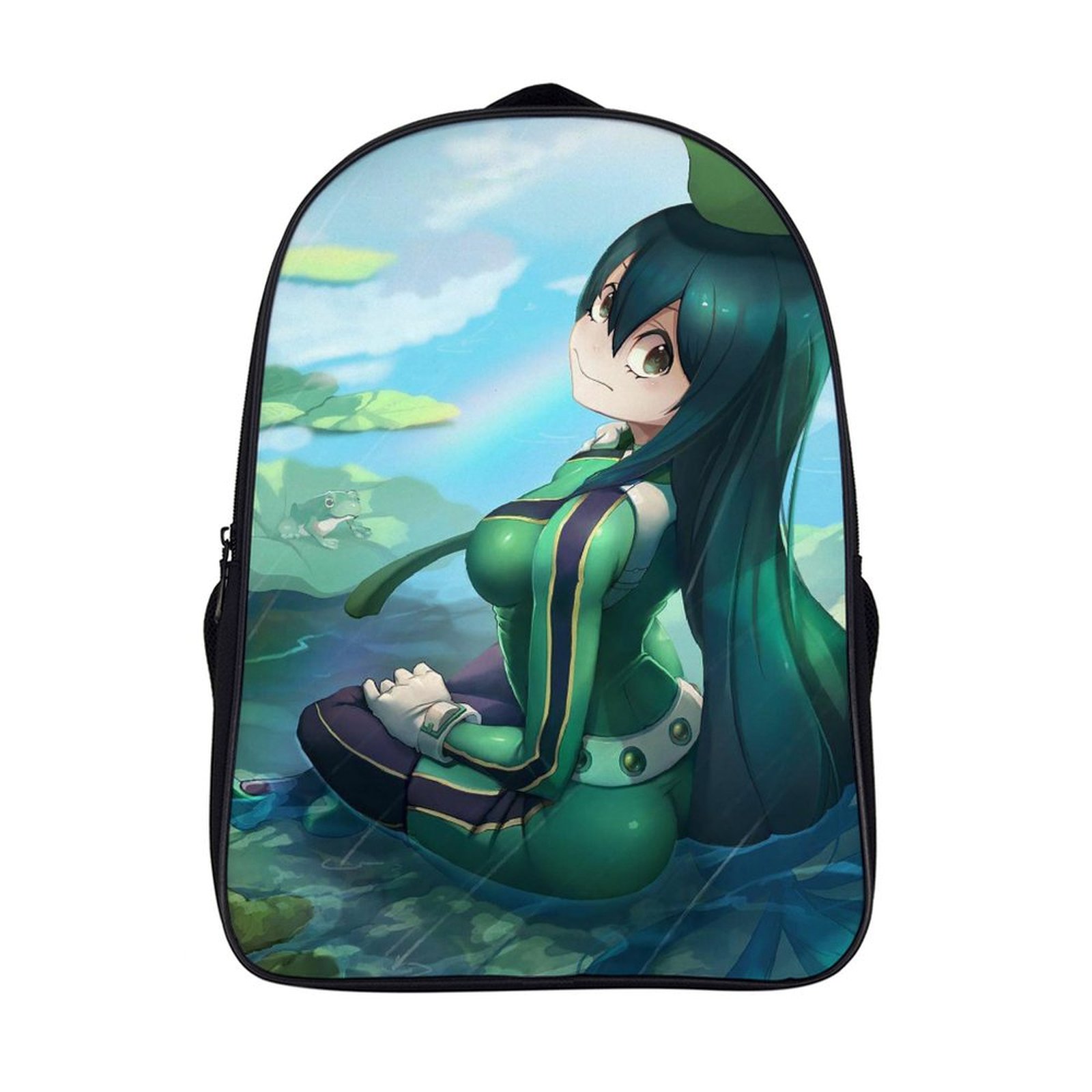 Tsuyu Asui Backpack 16 Inch Bookbag Casual Daypack Travel Backpacks for ...