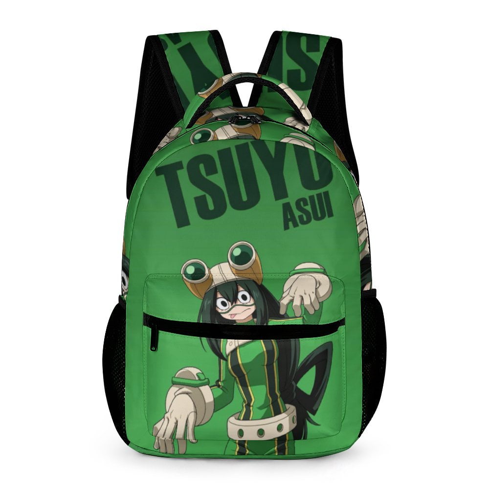 Tsuyu Asui Shoulder Backpack Casual Rucksack Bookbag Lightweight Prints ...