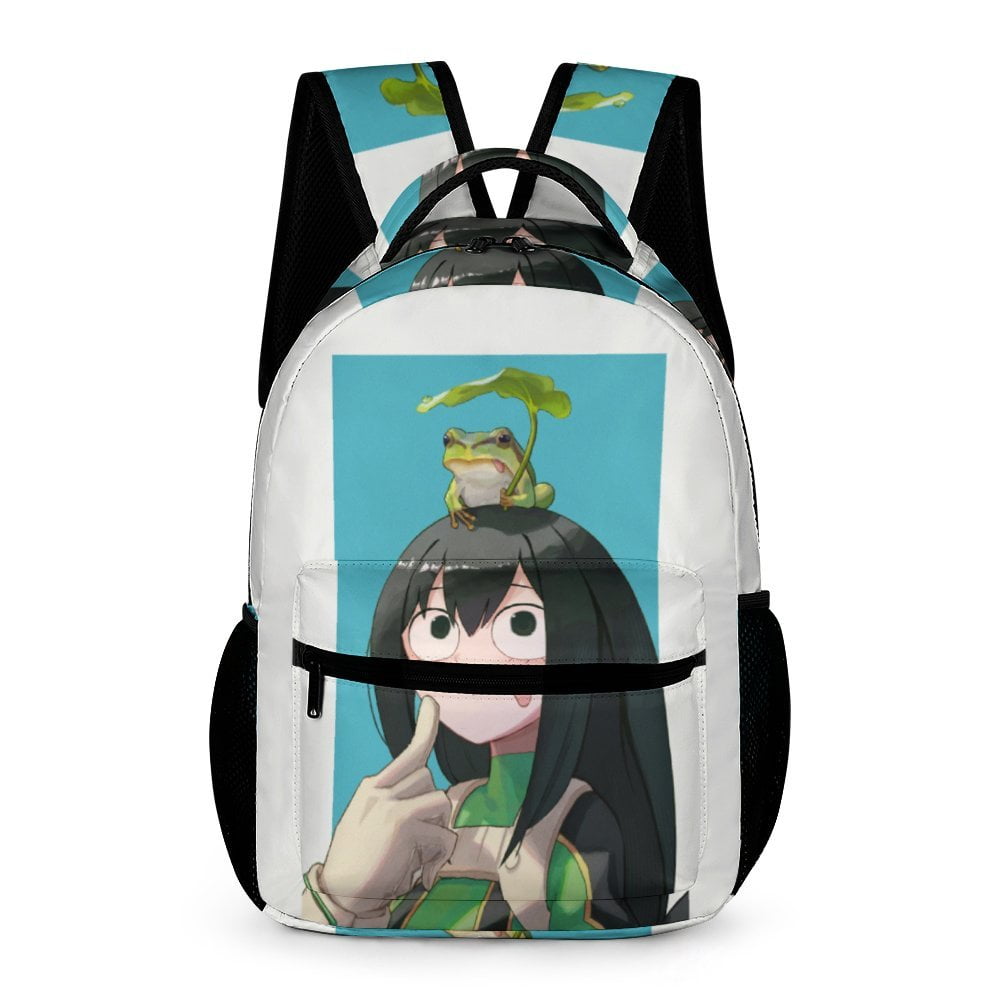 Tsuyu Asui Shoulder Backpack Casual Rucksack Bookbag Lightweight Prints ...