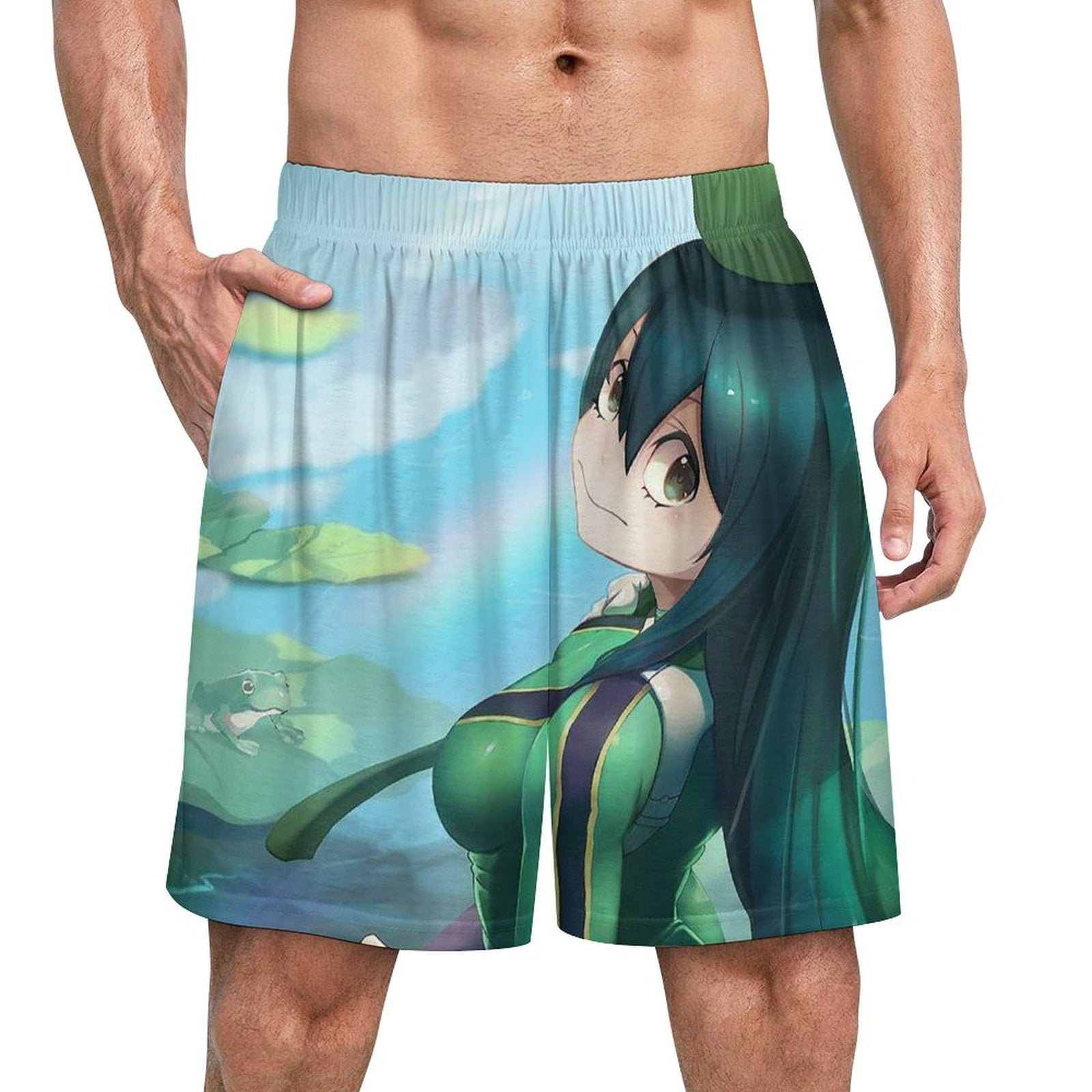 Tsuyu Asui Men's Sleepwear Shorts Pajama Bottom Lounge Sleep Pajama ...