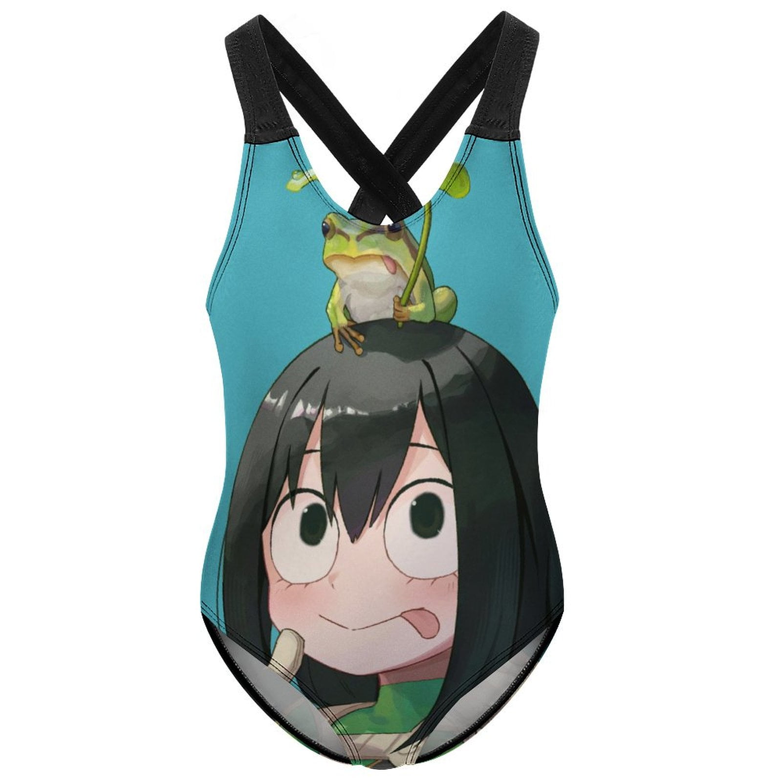 Tsuyu Asui Swimwear Kids' One-Piece Swimsuit Quick-Dry Cute Printed ...