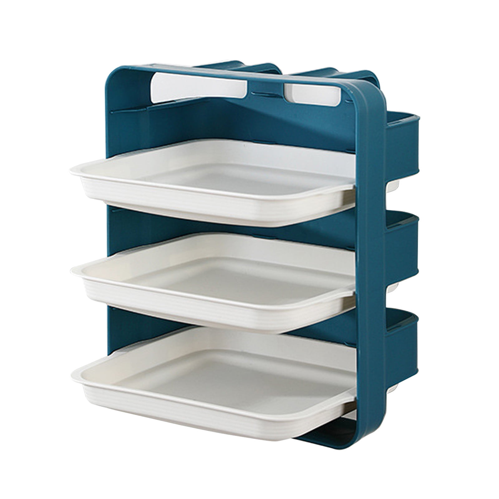 Tswift 3-Tier Wall-Mounted Prep Dish Tray, Removable Drawer-Type ...
