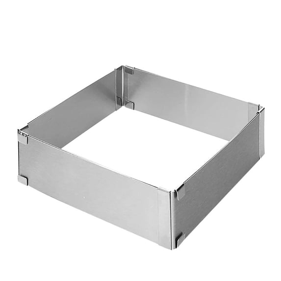 Tswift Adjustable Stainless Steel Cake Mousse Ring Mold 6"-10.8 ...