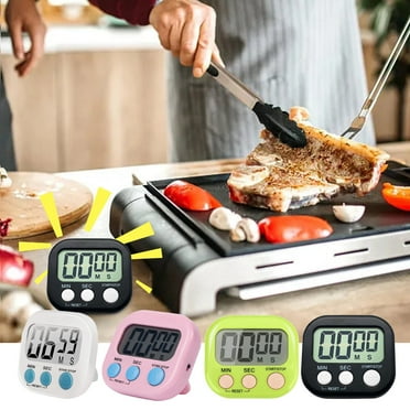 Mainstays Digital Kitchen Timer, Magnetic Countdown Count up Timer with Large LCD Display ...