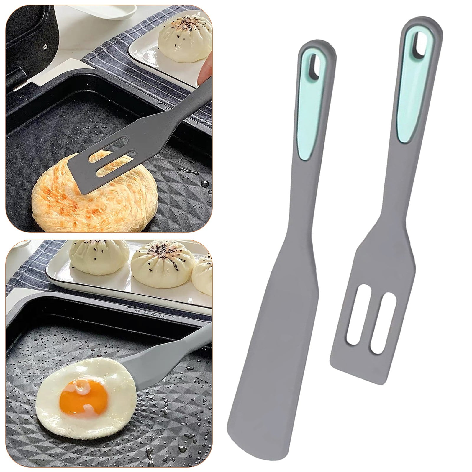 Tswift Non Stick Serve Turner, Silicone Small Serving Spatula, Mini ...