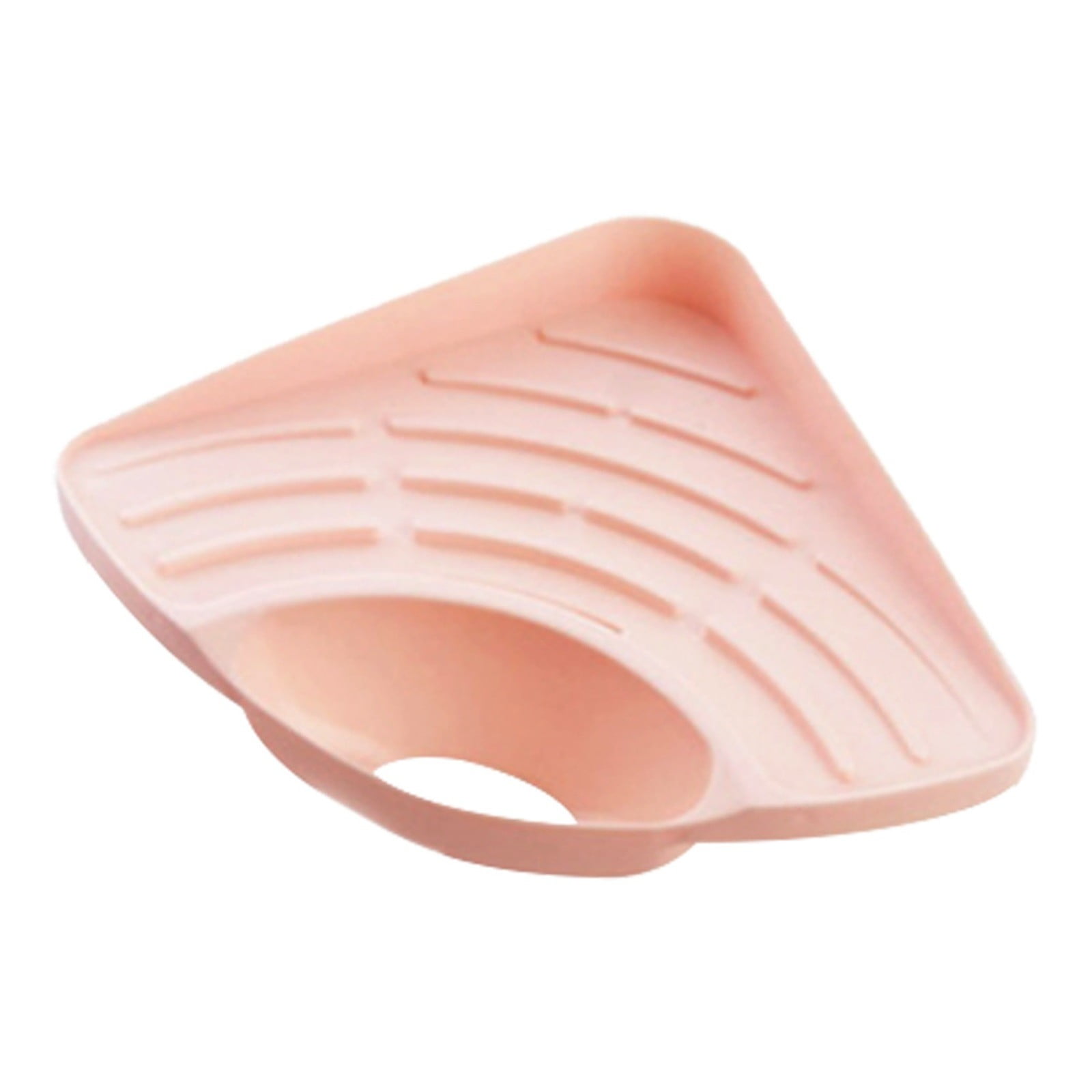 Tswift Triangle Sink Corner Caddy, Suction-Cup Plastic Drain Rack for ...