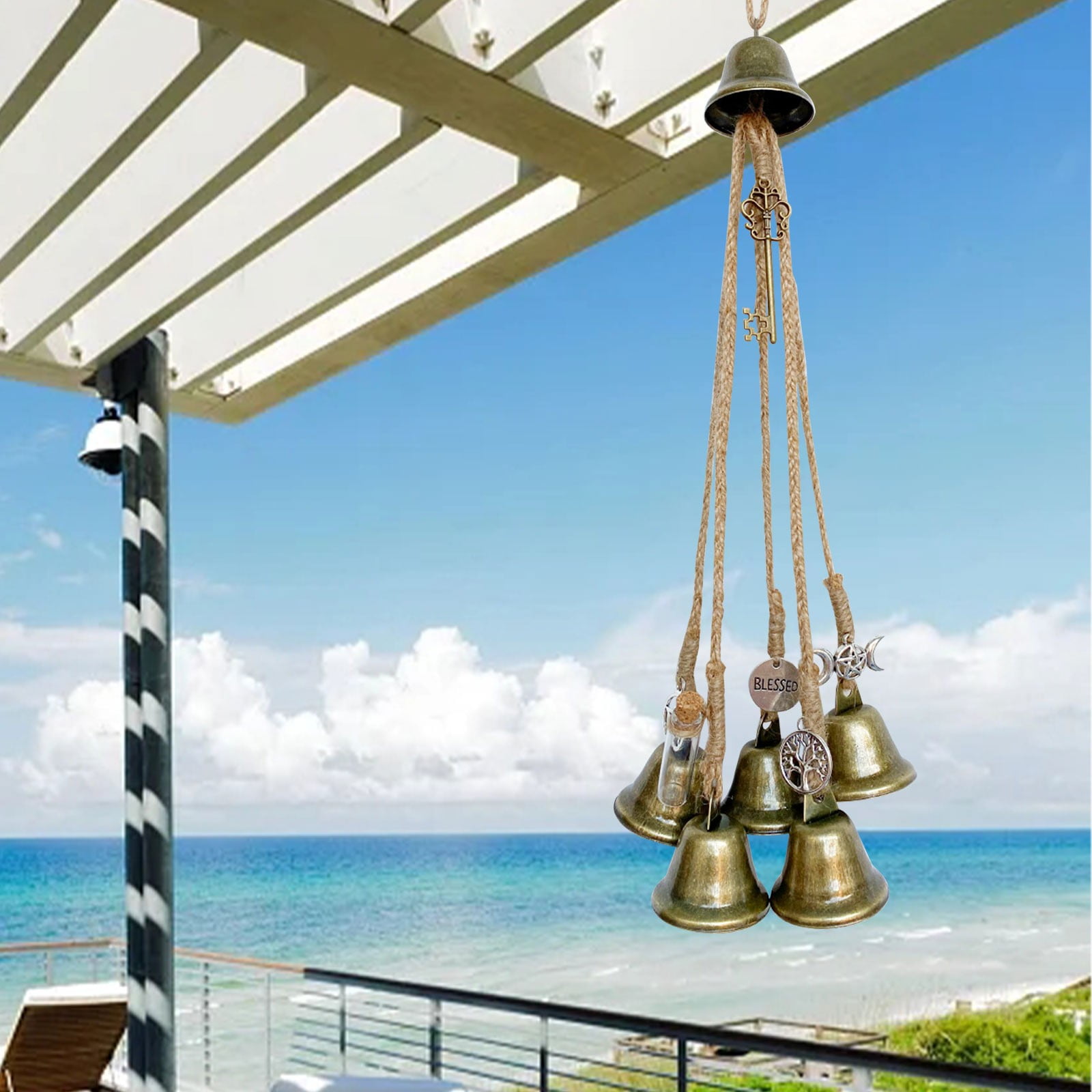 Tswift Wind Chimes for Outside | Witch Bells 1 Pieces Door Knob Hanger ...