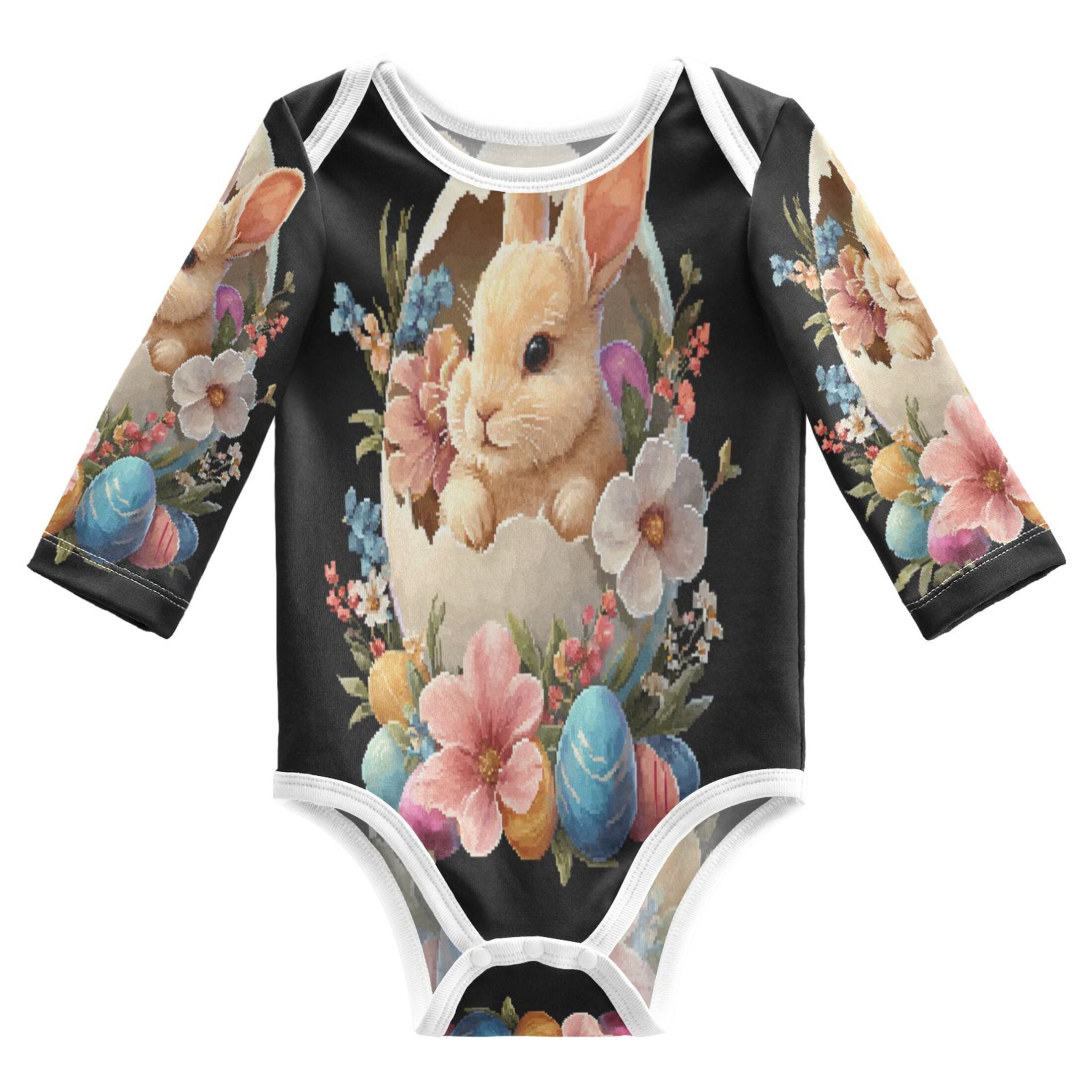 Ttddzy 100% Cotton Onesies Baby Neutral Bodysuits Long Sleeves Design ...