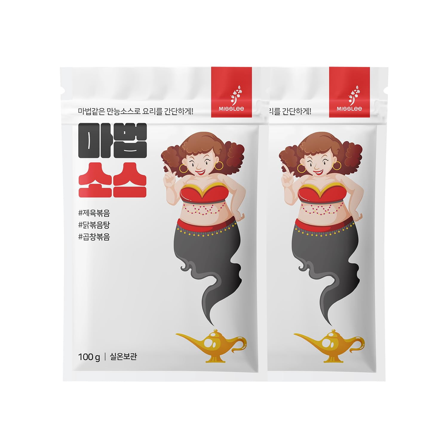 Tteokbokki Sauce Mix (5 Pack, 2 Servings Each), Level 1.5 Mild&Sweet ...