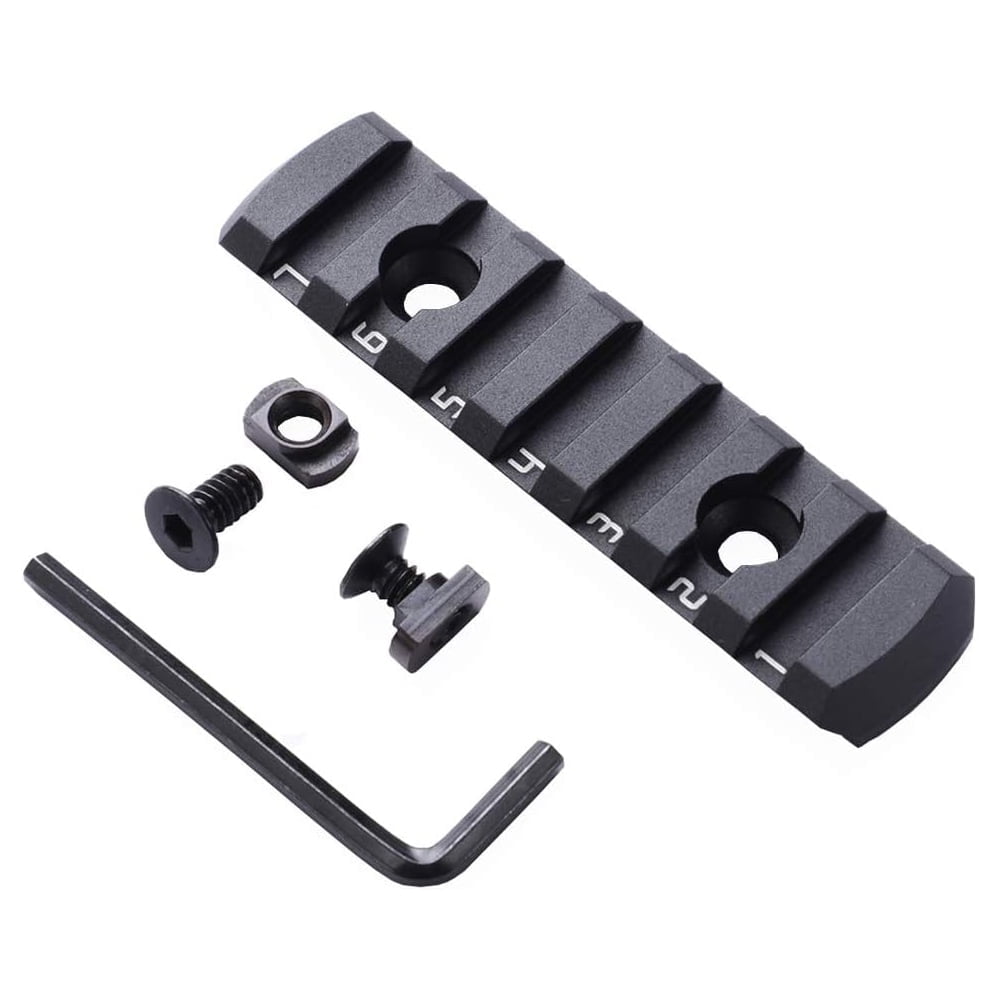 TuFok Picatinny Rail Section - Thin 0.27in Height Rail Attachment Rail ...